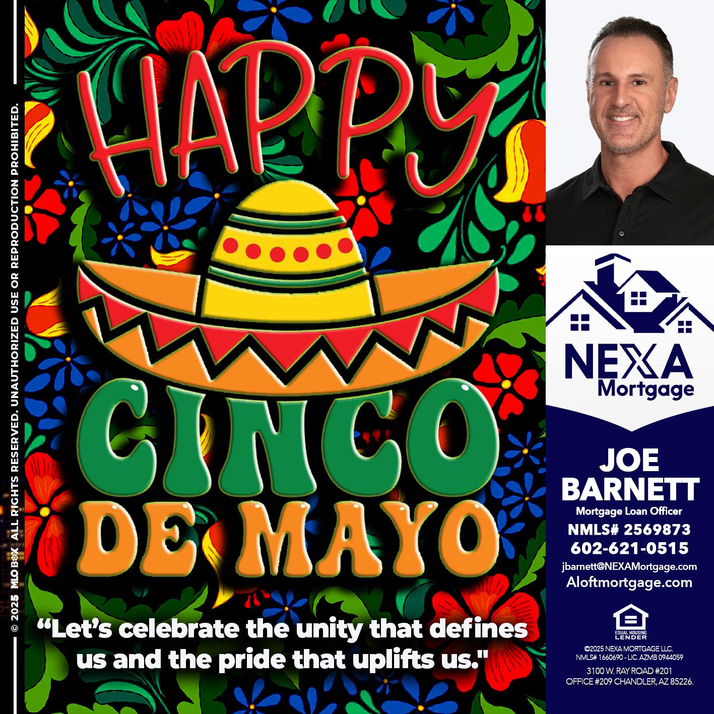 Happy 5 de Mayo - Joe Barnett -Mortgage Loan Officer